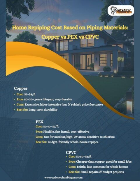 How Much Does It Cost to Repipe a House in California