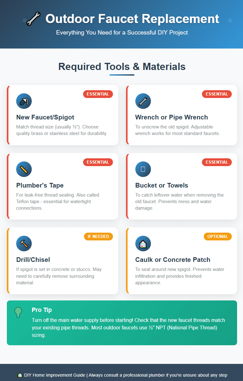 How to Replace Outdoor Faucet Spigot | DIY Guide
